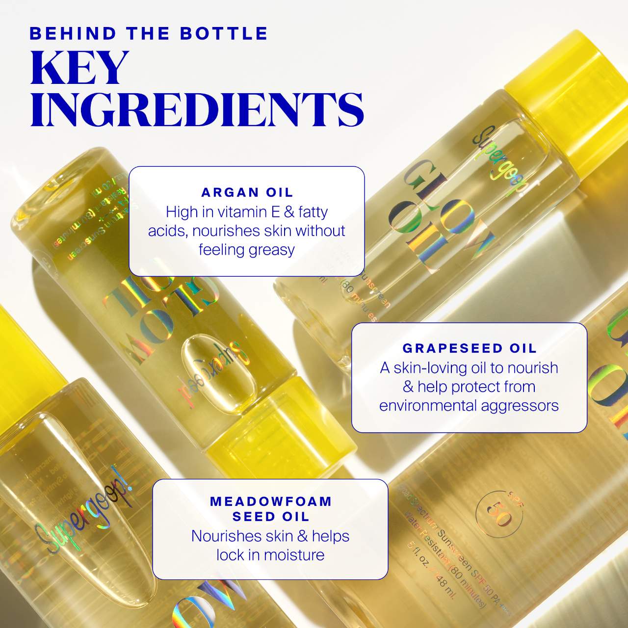 Glow Oil Spf 50 Dry Body Oil Sunscreen | Women's Health Shop