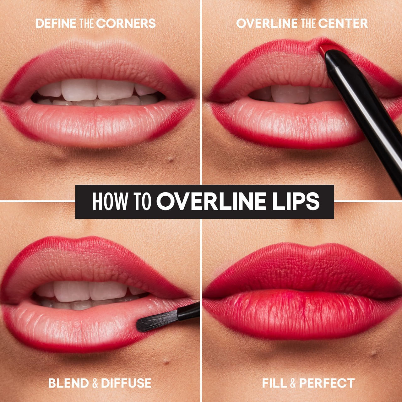 Overlined lips store